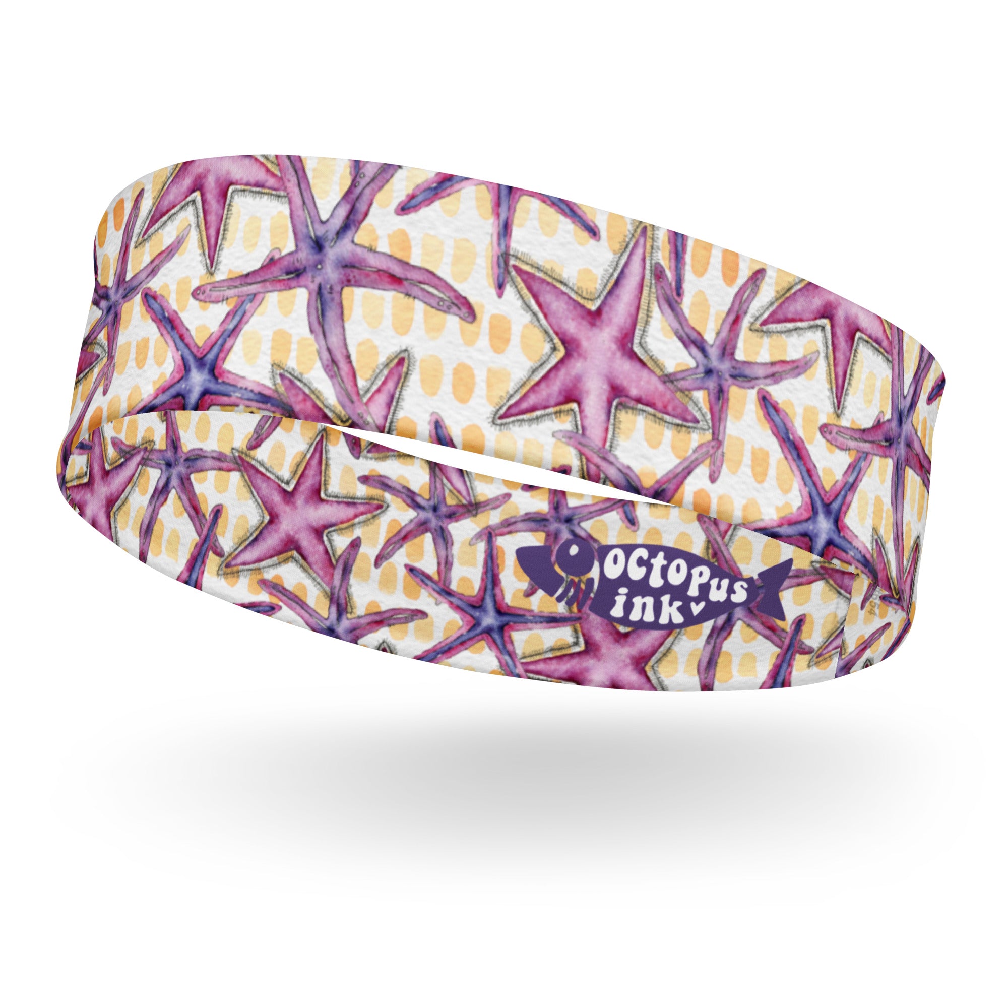 Biolume Headband | Ocean Inspired | Hand Painted Design by Octopus Ink