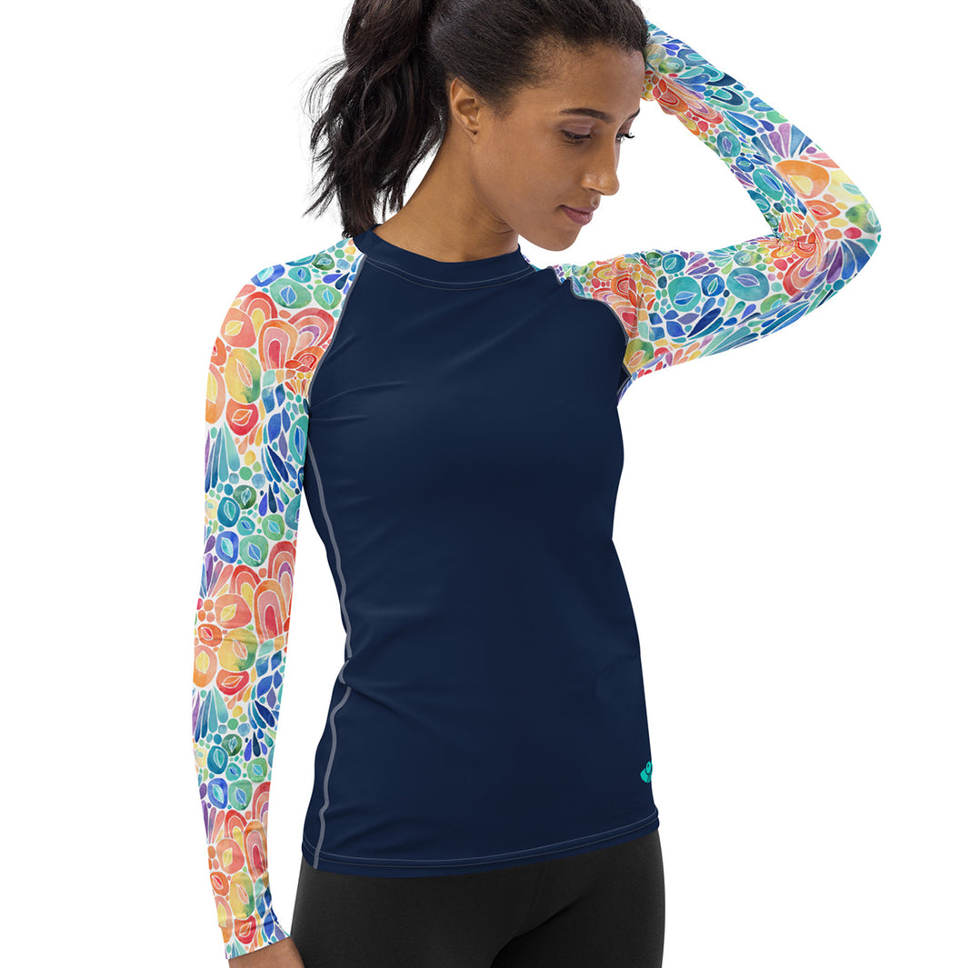 Ladies Rash Guards – Octopus Ink