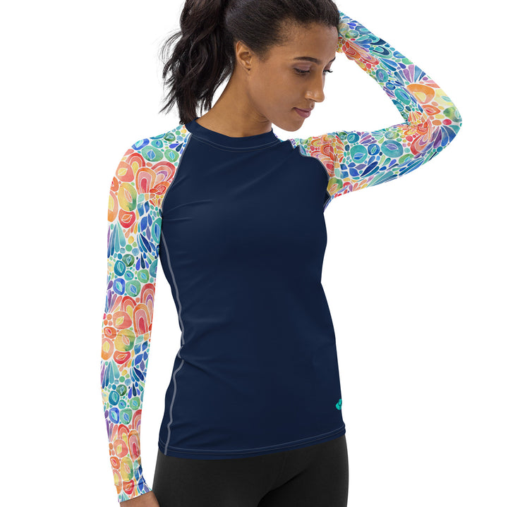 Ladies Rash Guards – Octopus Ink
