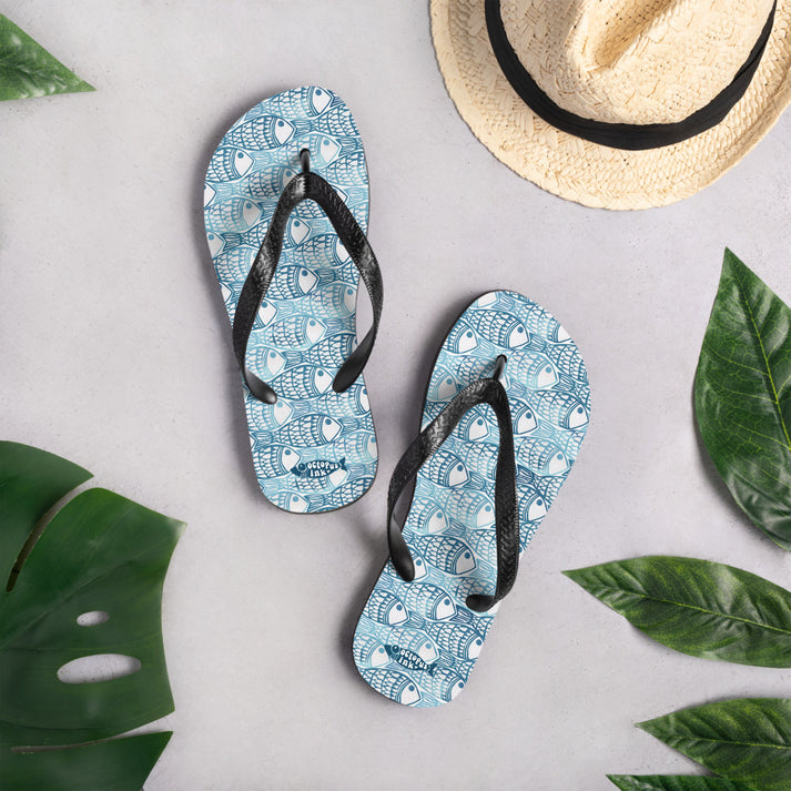 Fish School- Flip Flops – Octopus Ink
